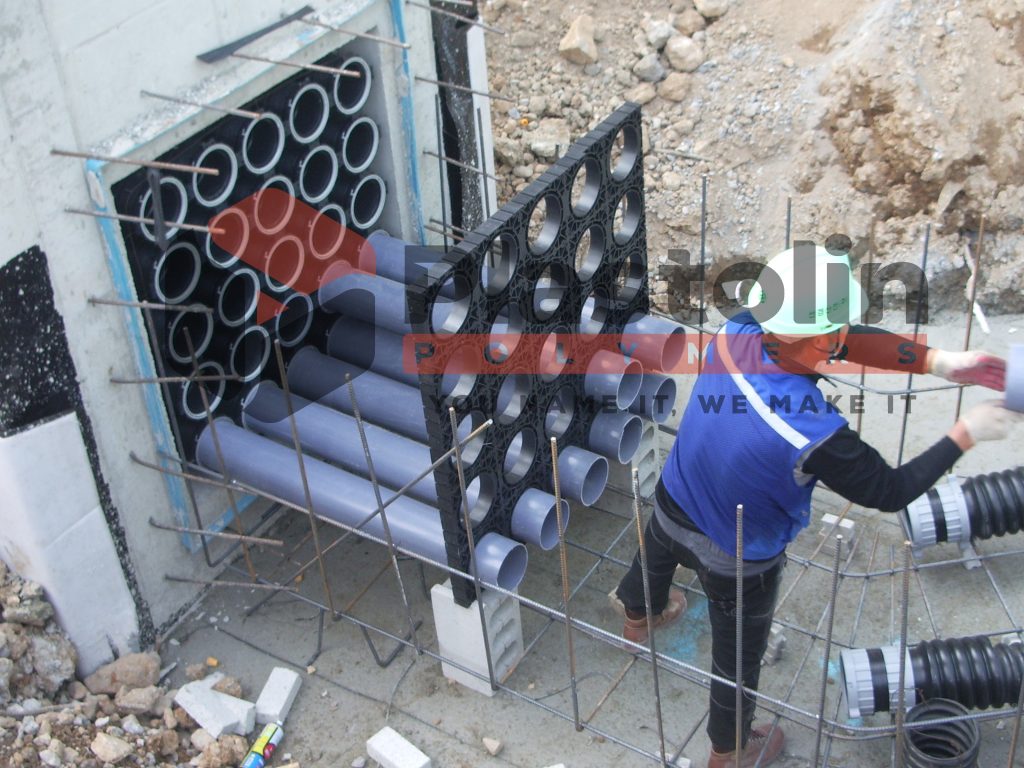 Duct Pipe Spacers for HDPE & DWC Pipelines | Plastolin Polymers Pvt.Ltd